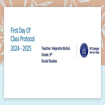 9th Grade First Day Of Class Protocol.pptx