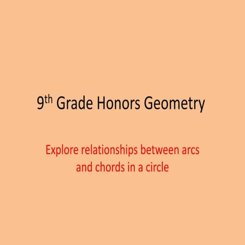 9th grade honors geometry | PPTX