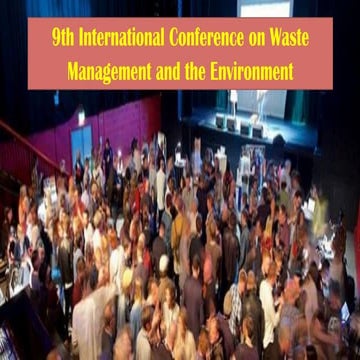 9th International Conference on Waste Management and the Environment | PDF