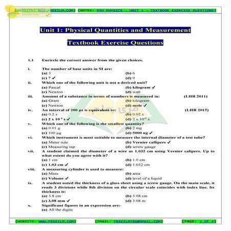 9th Phy Ch 1 Exercise.pdf