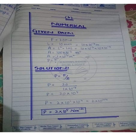 9th physic paper presentation best notes | PDF