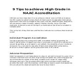 9 tips to achieve high grade in naac accreditation | PDF
