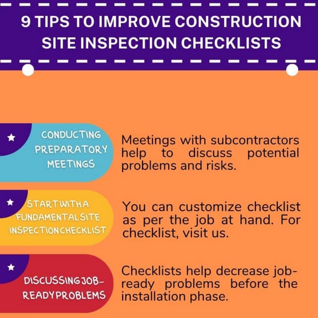 9 Tips to Improve Construction Site Inspection Checklists | PDF 9 Tips to Improve Construction Site Inspection Checklists | PDF