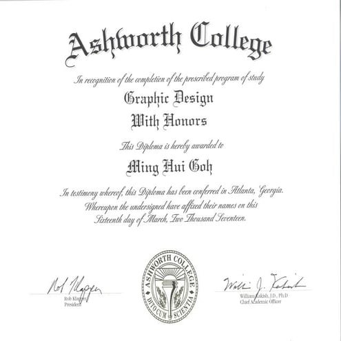 Ashworth College Career Diploma in Graphic Design | PDF