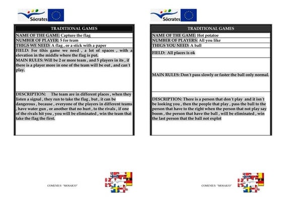 Traditional games | DOCX | Baseball | Sports