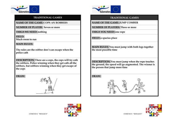 traditional games worksheet | DOCX | Soccer | Sports