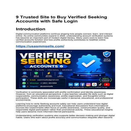 9 Trusted Site to Buy Verified Seeking Accounts with Safe Login .pdf