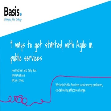 9 ways to get started with Agile in public services | PDF