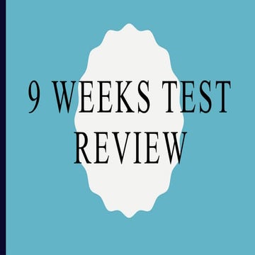 9 Weeks Test Review for foundations of Biology.pptx