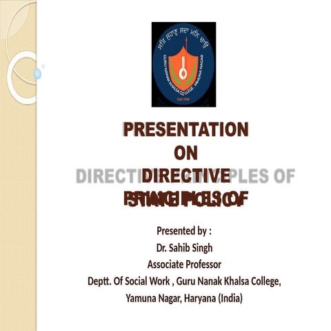 DPSP Presentation of the college of llb students | PPTX