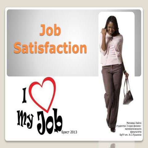 Job Satisfaction | PPTX