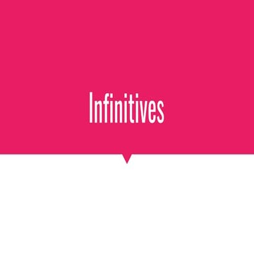 Infinitives | PPT