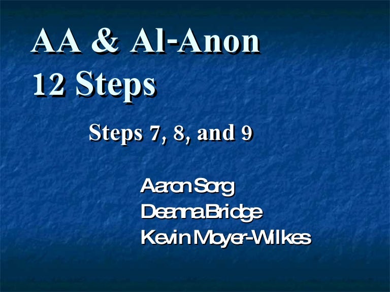 AA Steps 7 9 Presentation