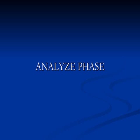 Analyze Phase | PPT