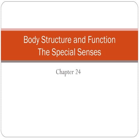 Unit iv, chapter-2- special senses | PPT