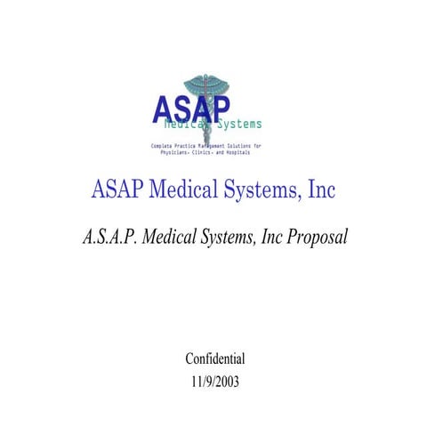 Asap Medical Systems | PPS