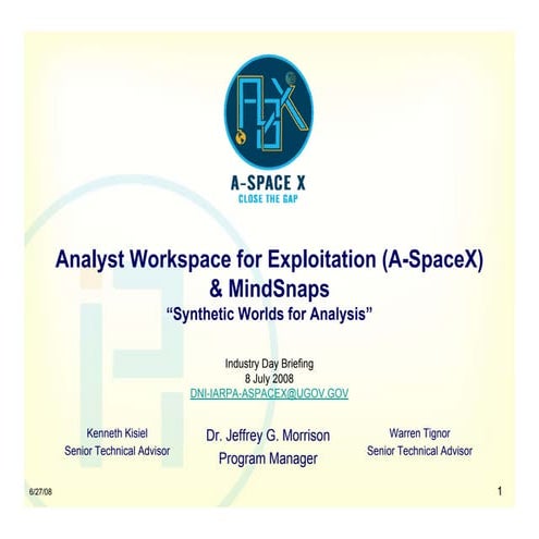 A Space X Industry Day Briefing 7 Jul08 Jgm R4 | PPT