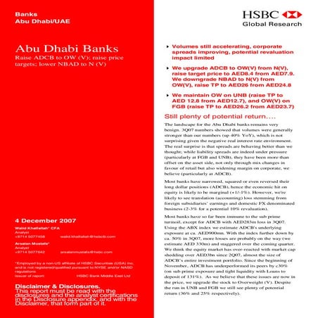 Abu Dhabi Banks First Update | PDF