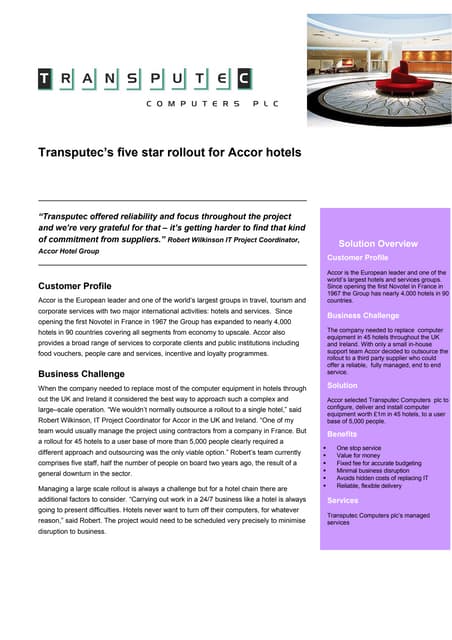 ITEC Case Study | PDF