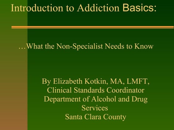 LESSON 14 - NSTP "How is drug addiction Required" | PPTX