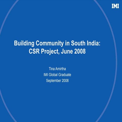 CSR India June 2008 | PPT