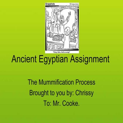 Ancient Egyptian Assignment[1] | PPT