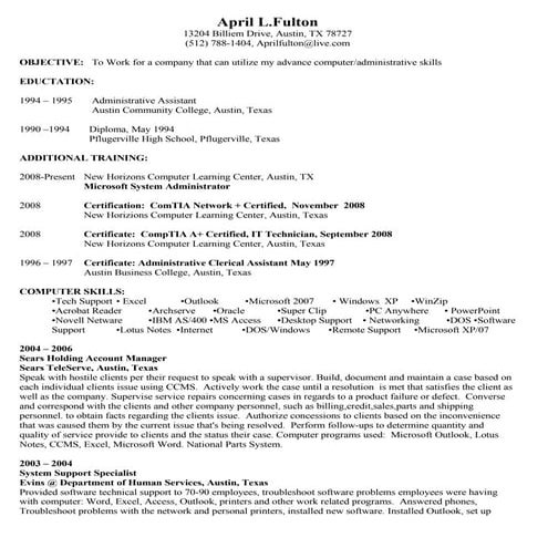 April Fulton Resume | DOC