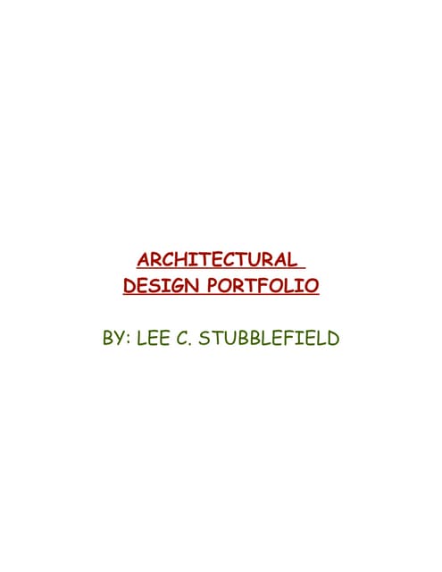 Architectural Portfolio Francisco Gonzalez | PPT
