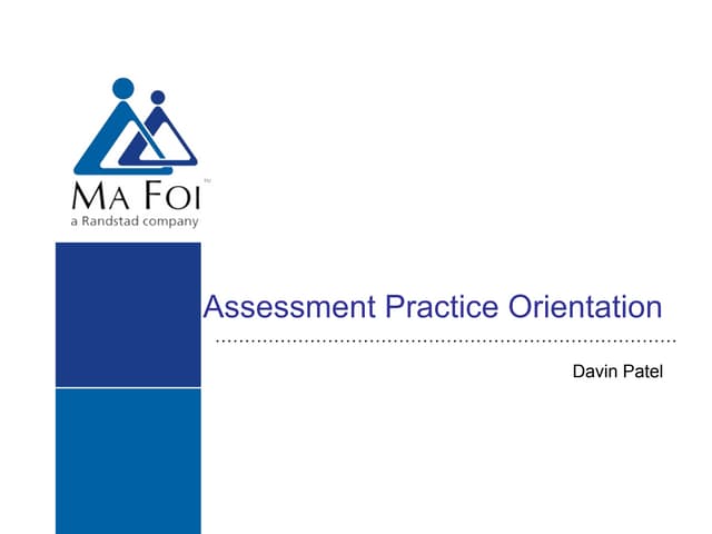 Virtual assessment centre sample report | PDF