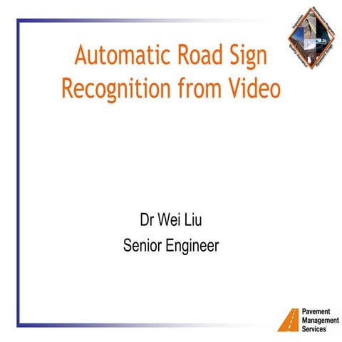 Automatic Road Sign Recognition From Video | PDF | Video Production | Content Production