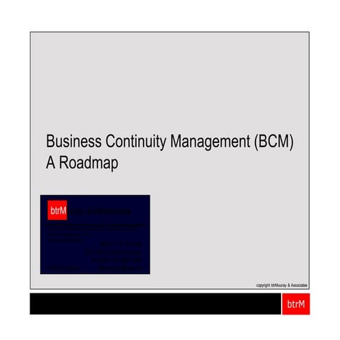 BCM Roadmap | PDF