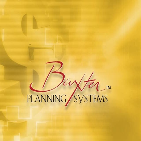 Baxter Planning Systems | PPT