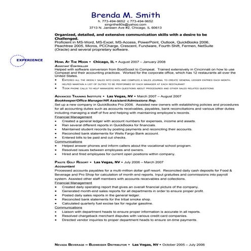 Brenda Resume Revised | DOC