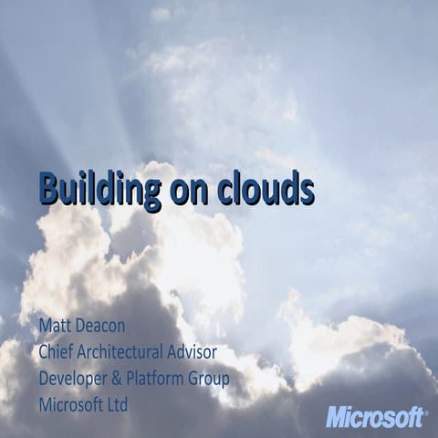 Building On Clouds | PPT