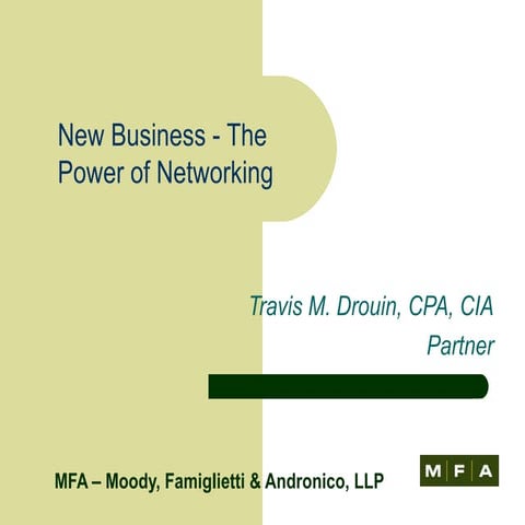 The Power of Networking | PPT