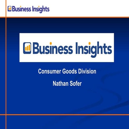 Business Insights Presentation | PPT