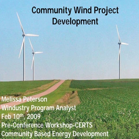 Community Wind Development | PPT