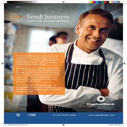 CapitalBank small business ad | PDF | Business Banking & Finance | Business