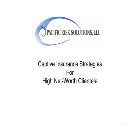 Captive Insurance Strategies | PPT