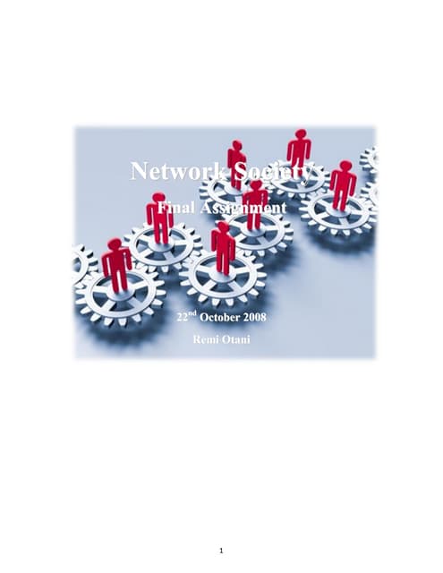 The Network Society : Manuel Castells | PPTX