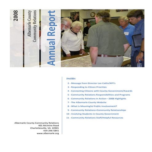 Community Relations Annual Report 2008 | PDF