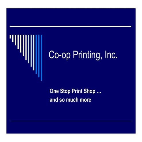 Co Op Printing, Inc Powerpoint Presentation | PPT