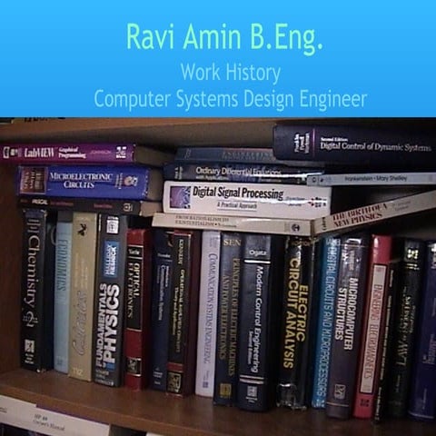 Ravi Amin B.Eng Work History | PPT