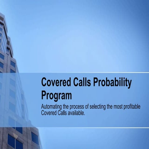 Covered call tutorial | PPTX