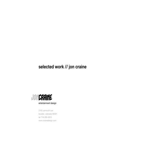 Craine // Selected Work | PDF