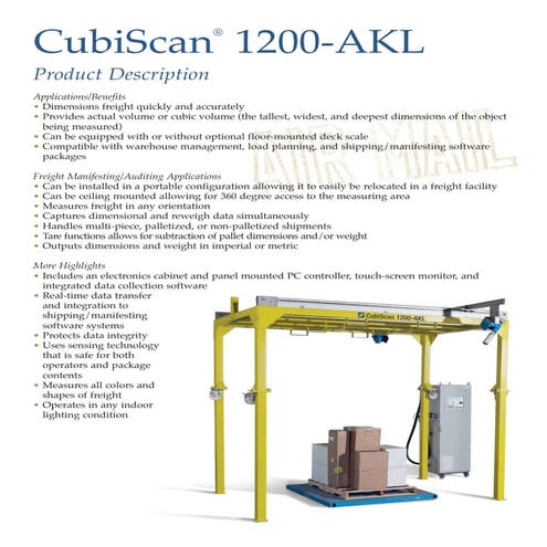 Cubi Scan 1200 AKL | PDF