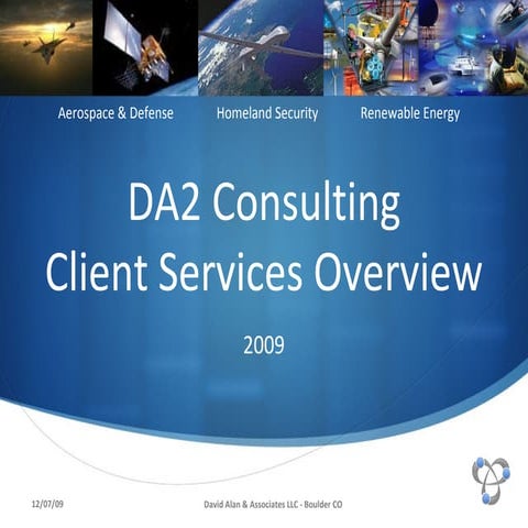 Da2 2009 Capabilities Presentation[1] | PPT | Defense Industry | Industries