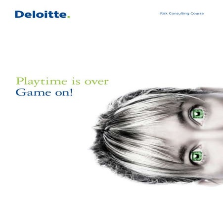 Deloitte Risk Consulting Course | PDF