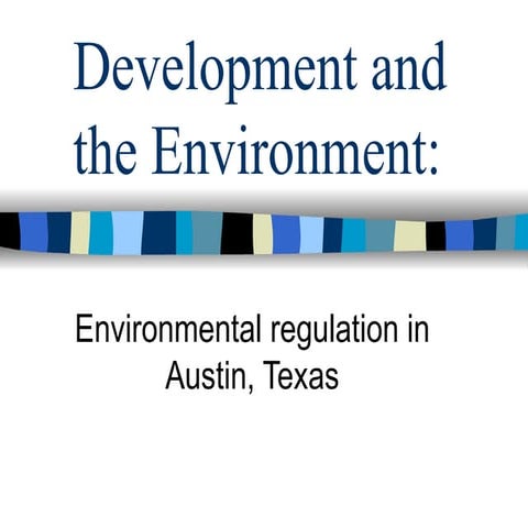 Development And The Environment | PPT