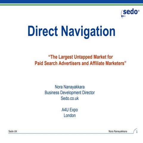 The Power of Direct Navigation | PPT